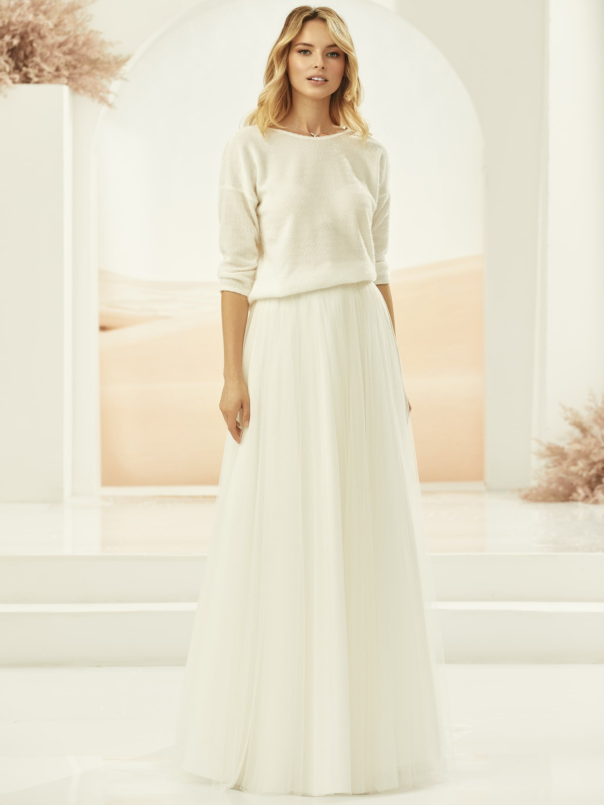 CALYPSO - Bridal Tulle Skirt - Bianco Evento