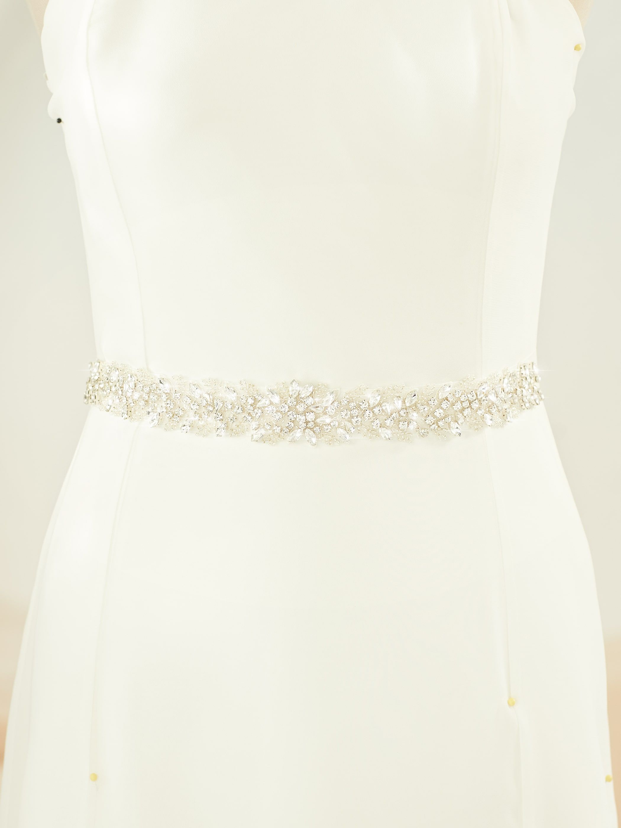 PA 86 - bridal belt - stones, crystals and pearls