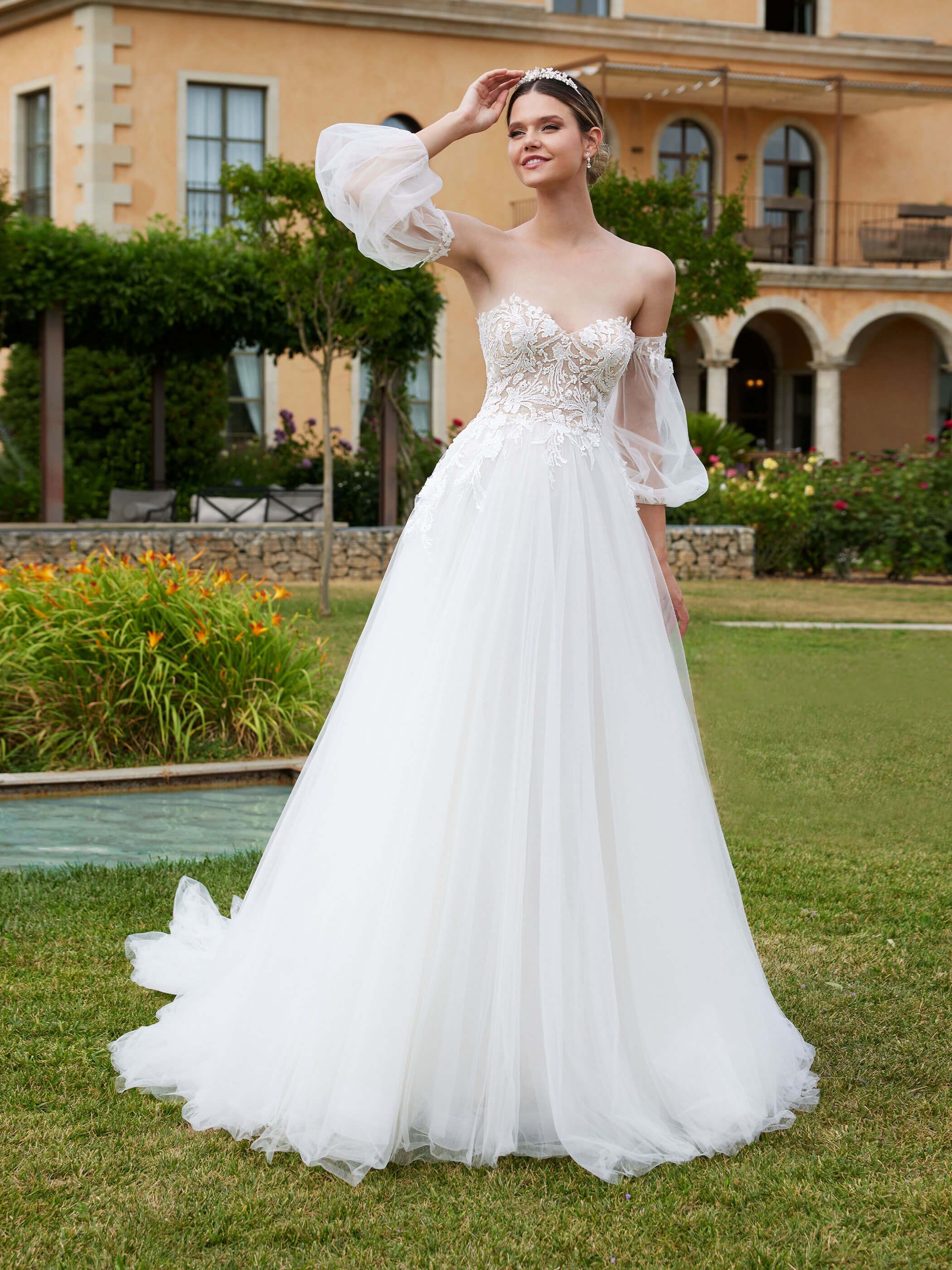 DIAMOND - Princess-Cut Bridal Gown - Bianco Evento